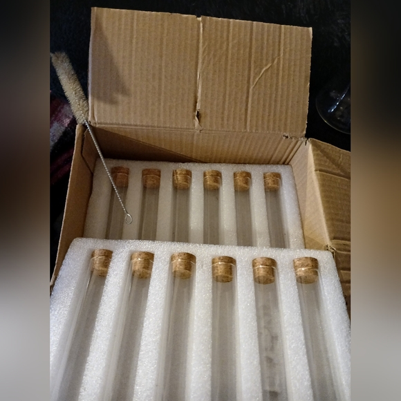Office | Set 12 Of Glass Test Tubes With Cork Stoppers | Poshmark